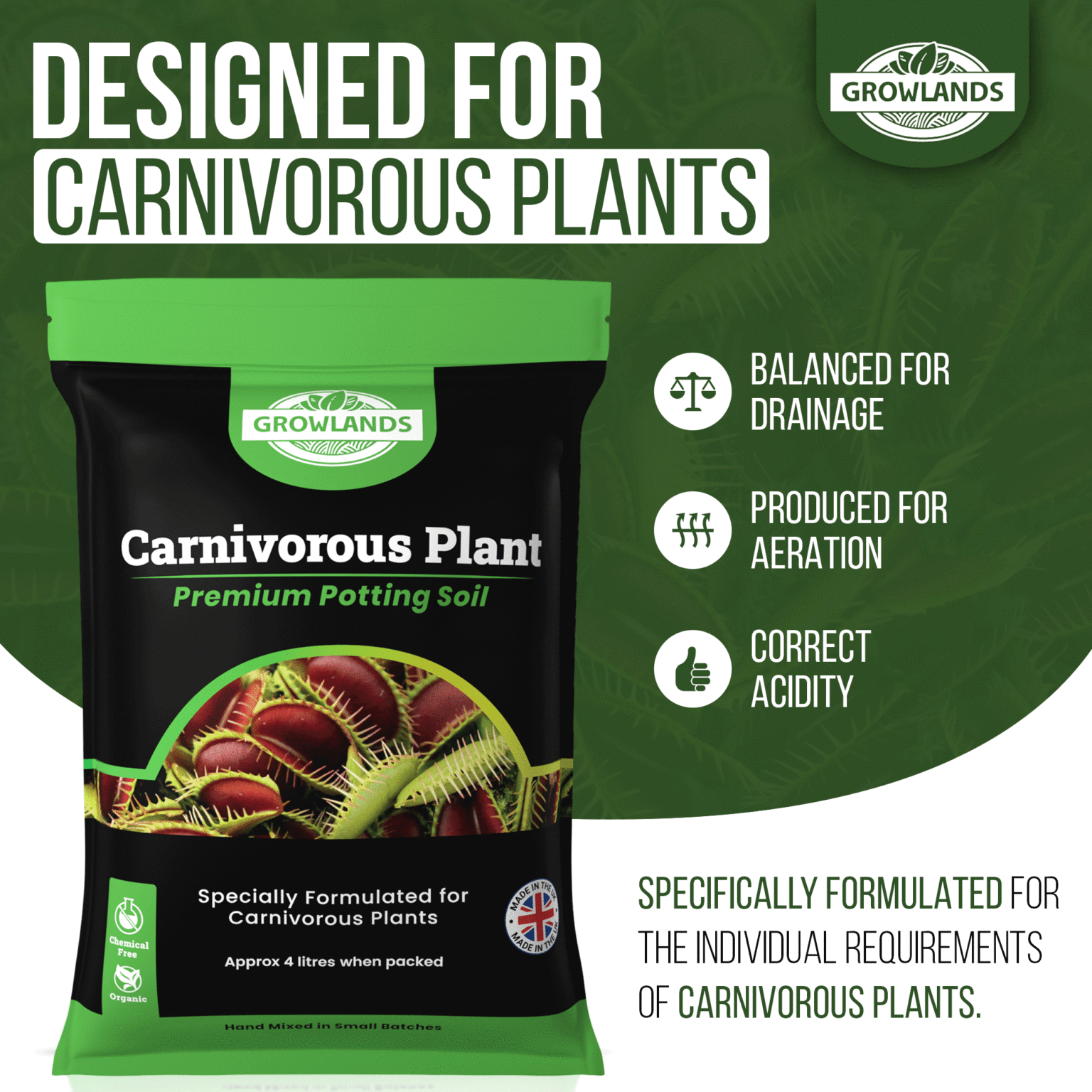 Buy Plant Foods & Plant Composts for Carnivorous, Orchids and House Plants